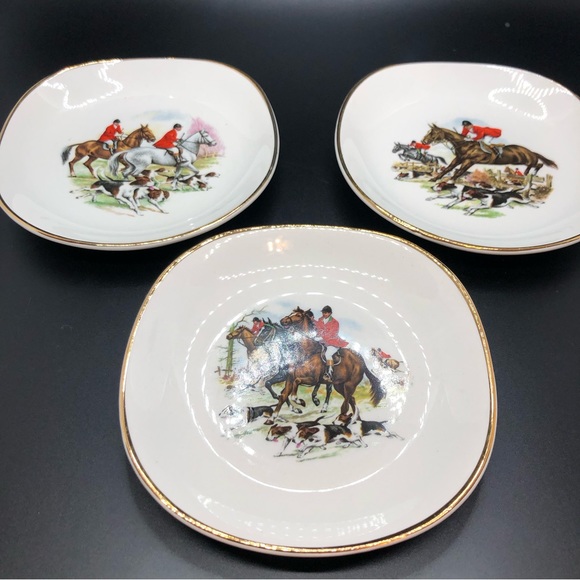 Weatherby Hanley England Royal Falcon Ware | Accents | Fox Hunt Set Of ...